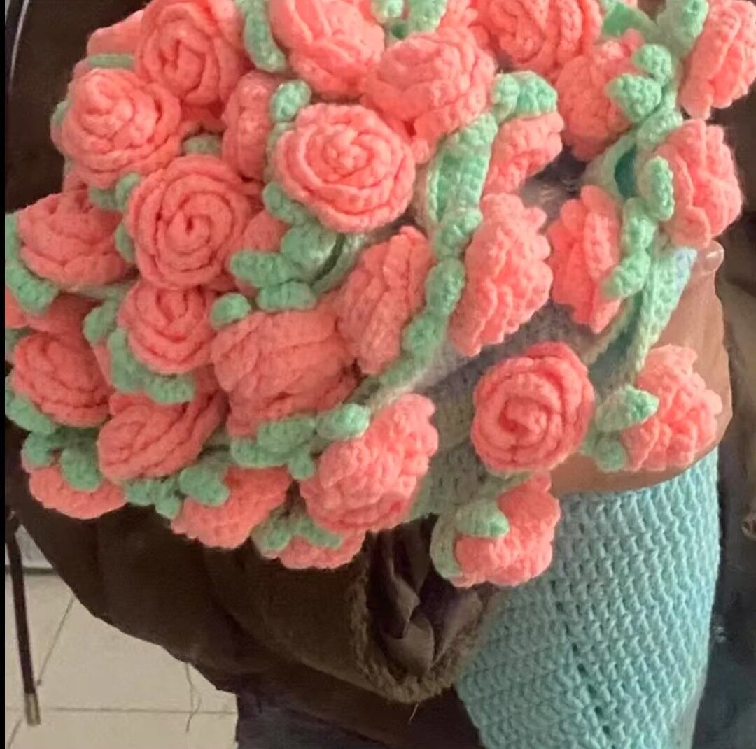 Набор для самостоятельного изготовления пледа с букетом роз, молочный хлопковый пряжа, ручное плетение, креативный подарок для лучшего друга