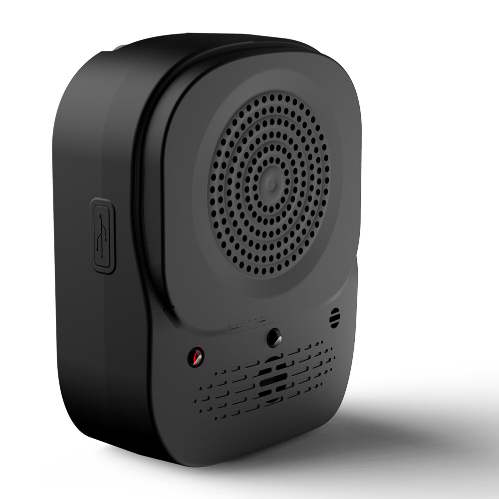 Ультразвуковой репеллер для собак Устройство для отпугивания лая собак Перезаряжаемое Портативное Многофункциональное Антишумное Антилающее Устройство для дрессировки собак Стиллер лая Для помещений и улицы Черный ABS Type-C 5V 600mAh 3.7V 2000mAh ICR1