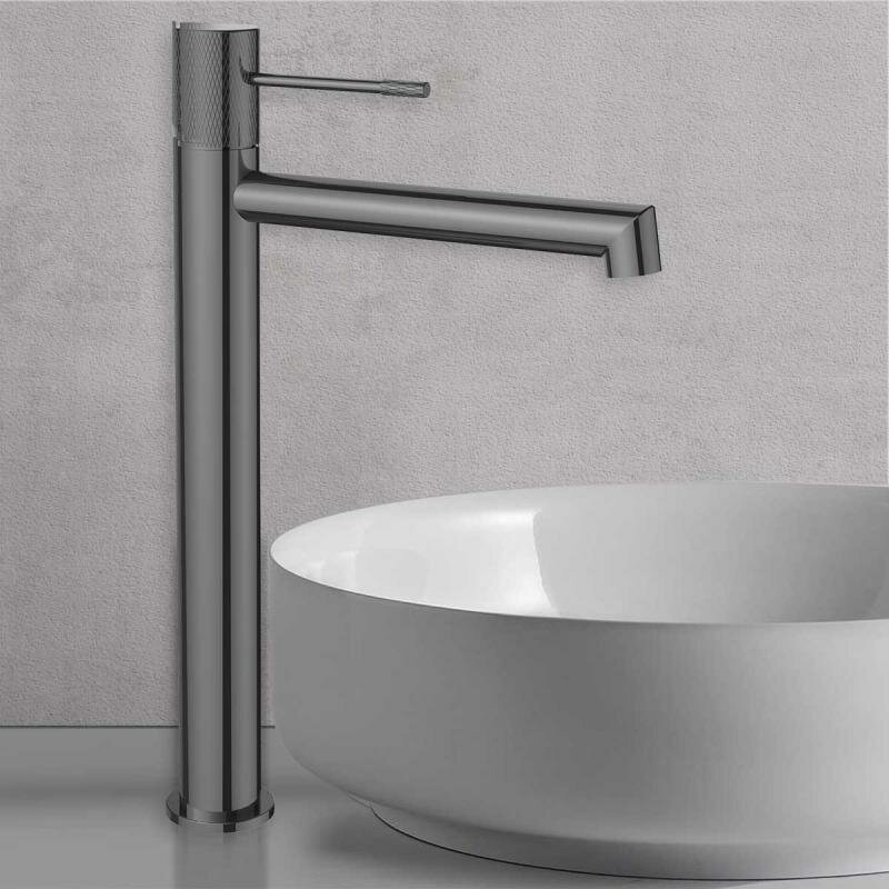 Vincea Смеситель для накладной раковины Desire VBF-1D2GM однорычажный, вороненая сталь Vincea