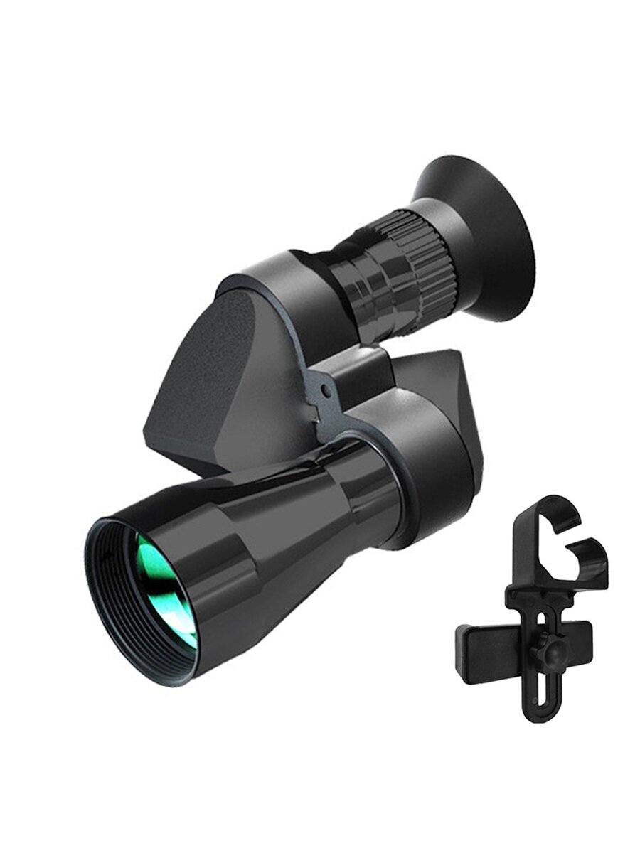 Компактные монокулярные телескопы Портативный ручной монокуляр с призмой BAK4 и линзой с зеленым покрытием FMC с зажимом для мобильного телефона