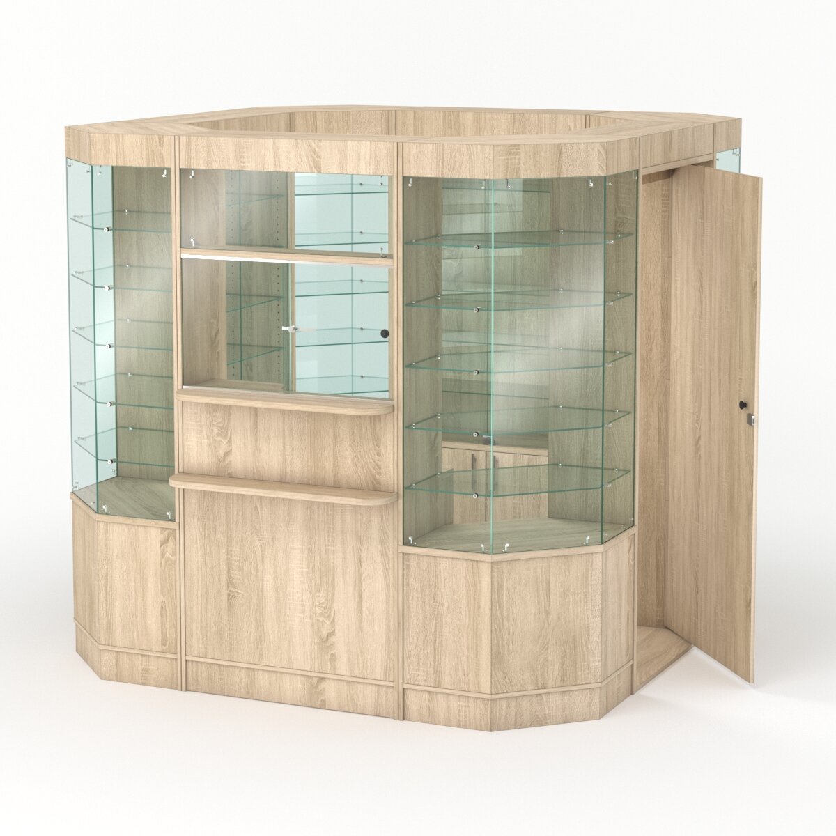 Комплект мебели для Аптек №1, Дуб Сонома. Производитель товара - компания Westcom.