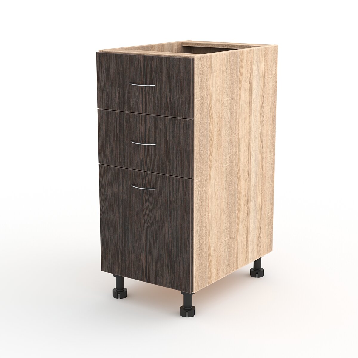 Кухонный шкаф №5 напольный, Дуб Сонома + Дуб Венге. Производитель товара - компания Westcom.