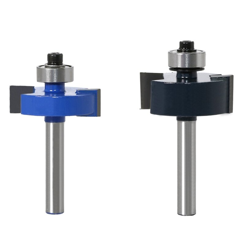 Фрезерная головка - хвостовик 1/4 для деревообрабатывающего инструмента, шипорезная фреза для деревообрабатывающих инструментов - 2 шт.