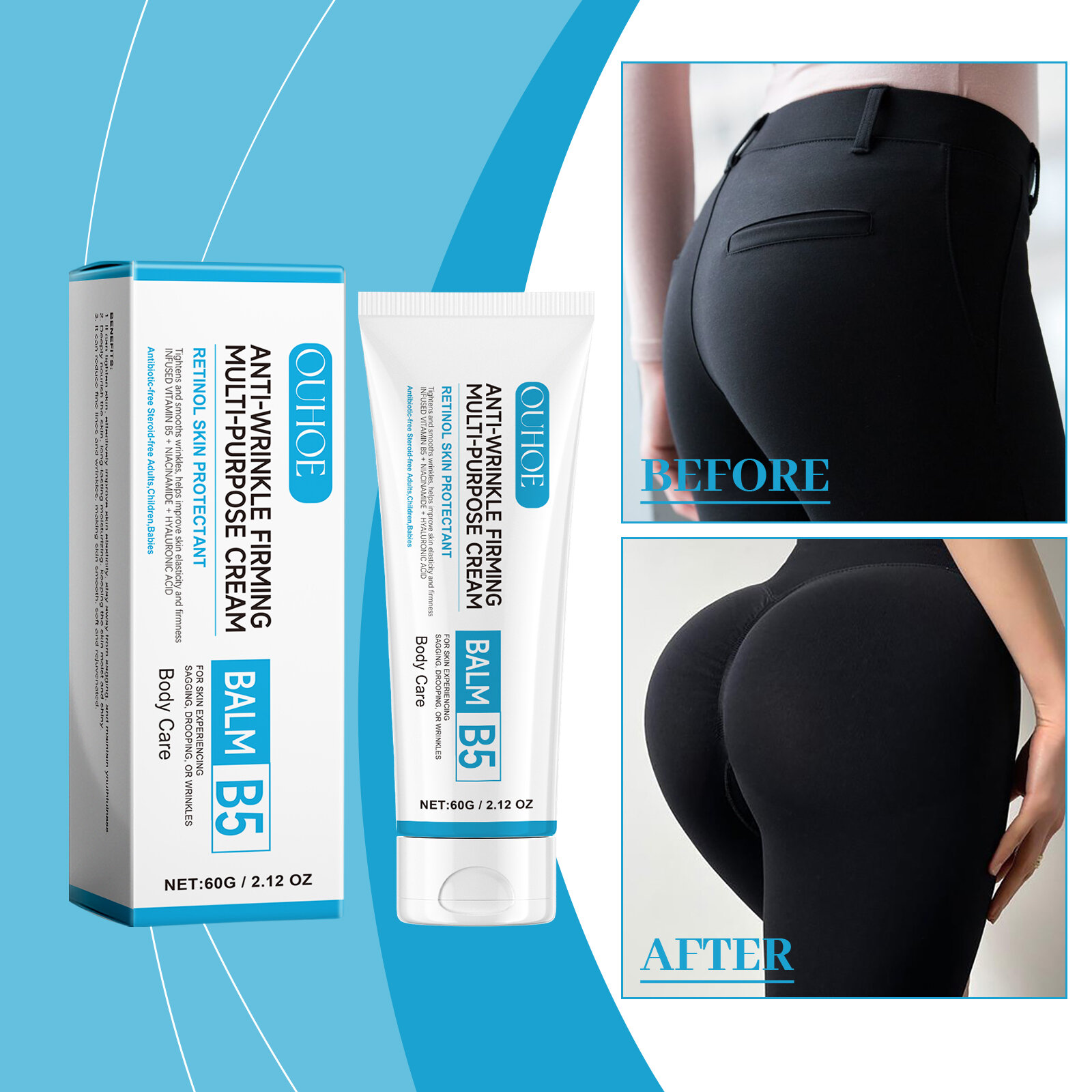 B5 Укрепляющий Крем Для Тела Против Морщин, Ягодицы Для Тела, Грудь, Ноги, Увлажняющий Массажный Укрепляющий Крем Для Кожи