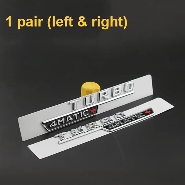 Буквенная Эмблема для V12 BITURBO V8 BITURBO 4matic + TURBO 4matic, автостайлинг, наклейка с логотипом крыла, хромированная, черная, красная TURBO 4MATICx chrome