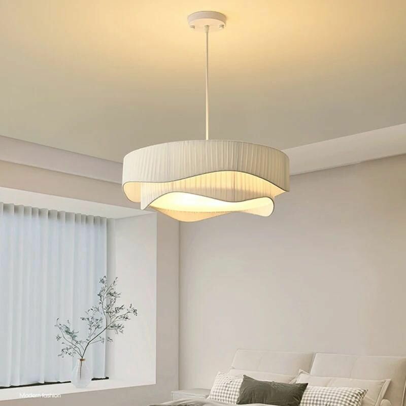 Люстра E27, сенсорное управление, LED, 220В, бежевая арматура