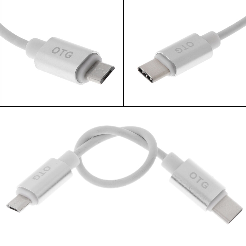 Кабель USB 3.1 Type C – Micro USB, Серебро — фото 1