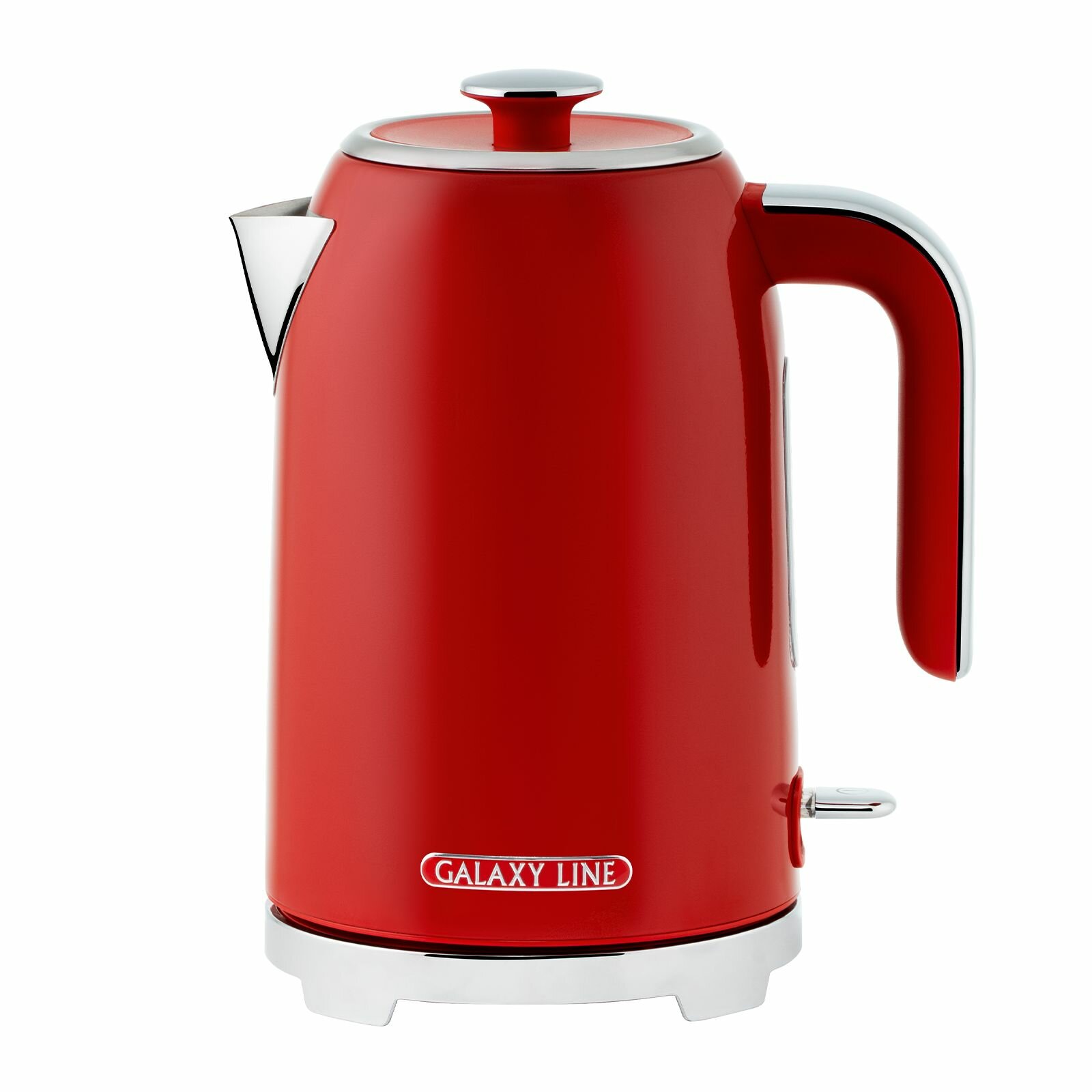 Чайник электрический Galaxy Line GL 0349 красный, нержавеющая сталь (ГЛ0349Л)