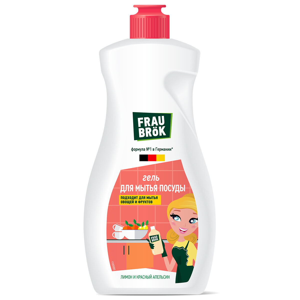 Гель для мытья посуды Frau Brök Лимон и красный апельсин 500мл