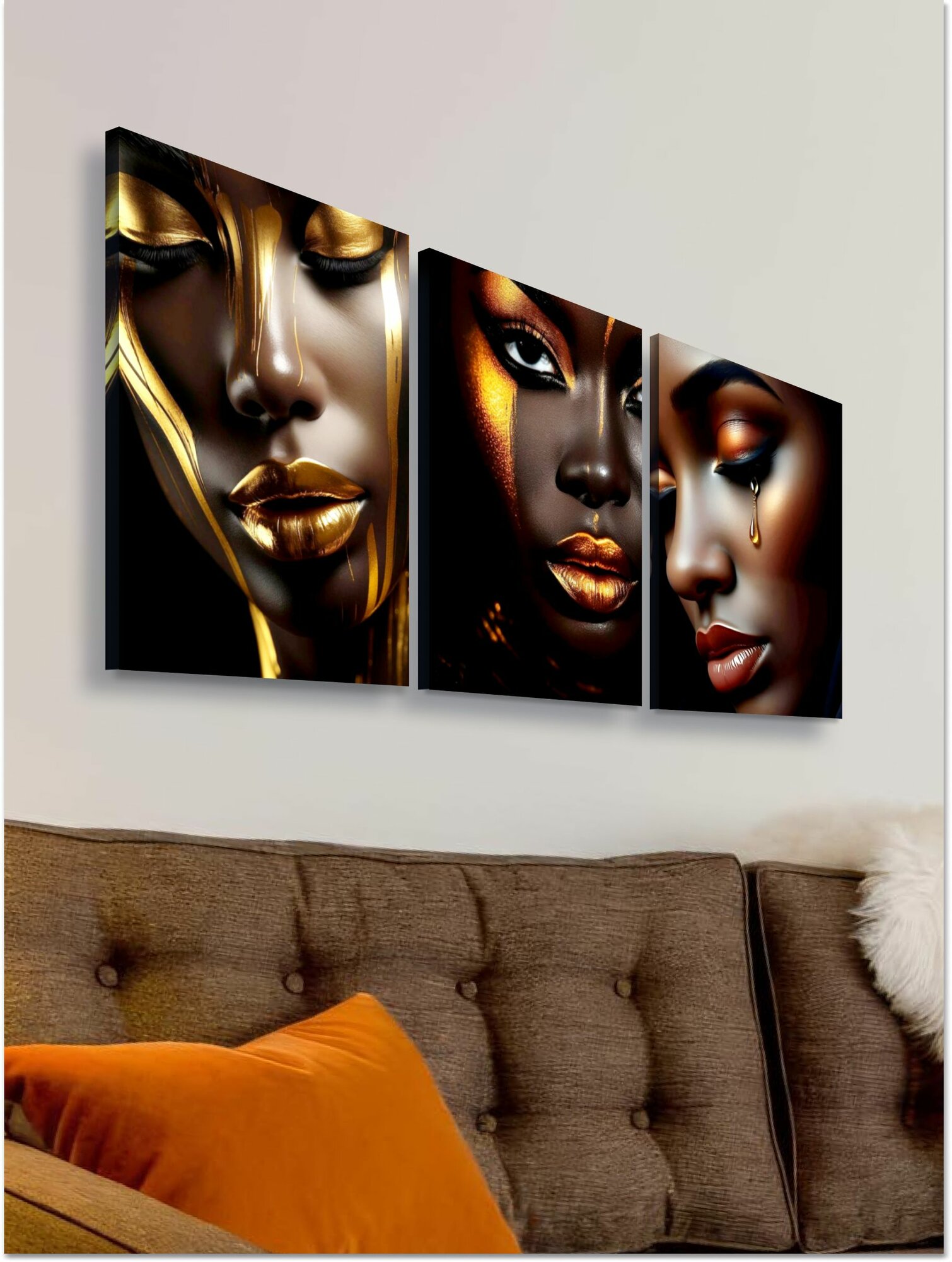 Картина Сила трех лиц модульная 50x70см 3шт.