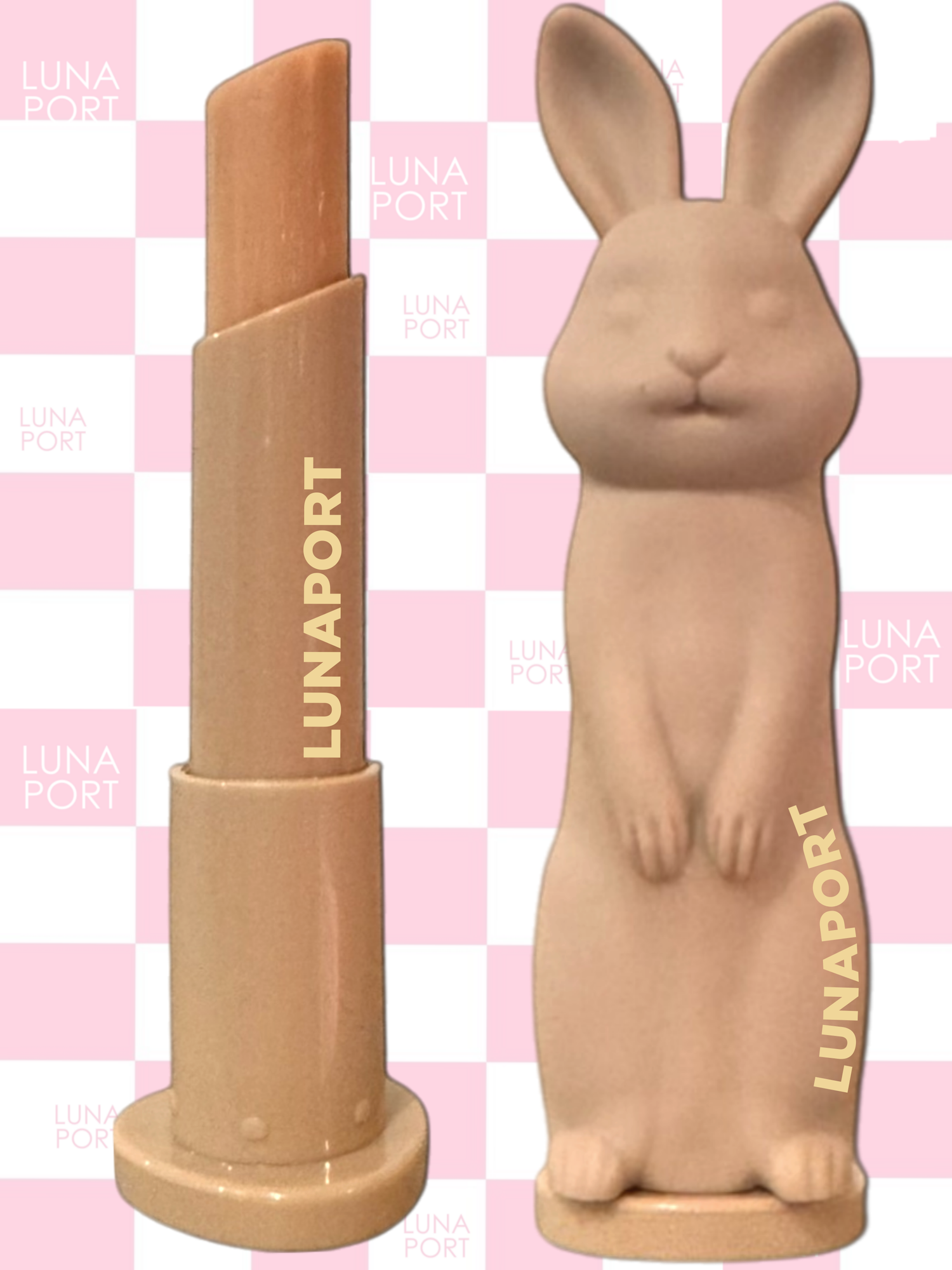 Бальзам для губ Lunaport Бежевый Кролик, питание и увлажнение губ