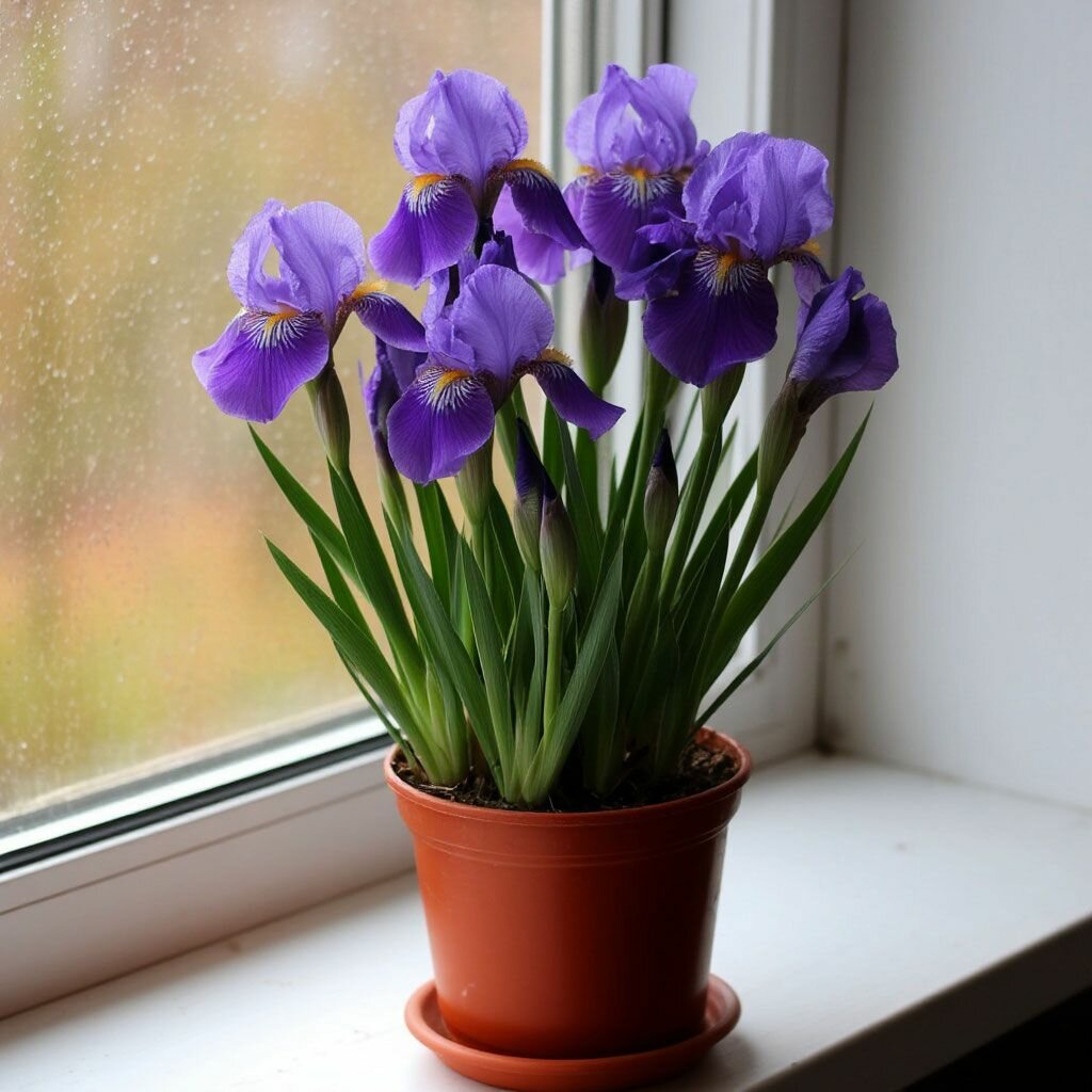 Ирис фиолетовый комнатный, семена