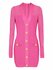 Платье BALMAIN PB Labyrinthe, размер 42, коралловый/розовый