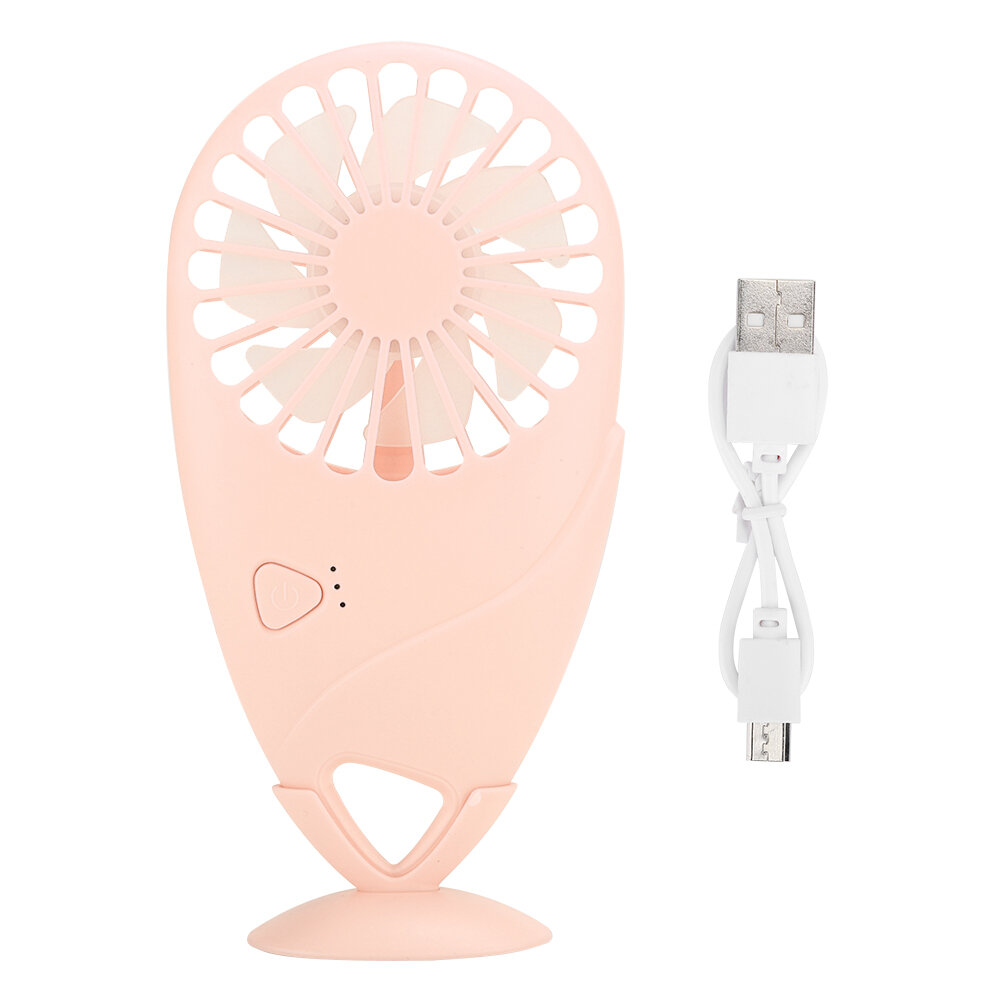 Мини-вентилятор USB, ультратонкий, в форме манго, розовый