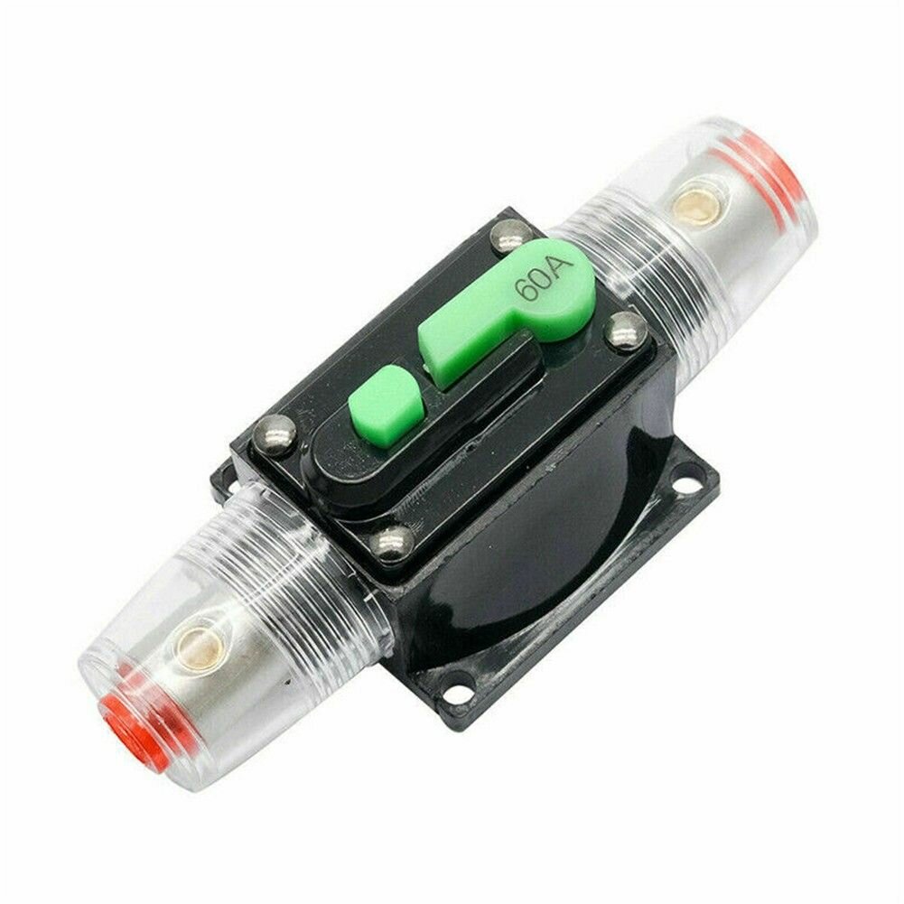 Предохранитель-предохранитель AMP для сброса цепи 12 В-48 В постоянного тока для автомобиля, лодки, транспортного средства, водонепроницаемый 60 А