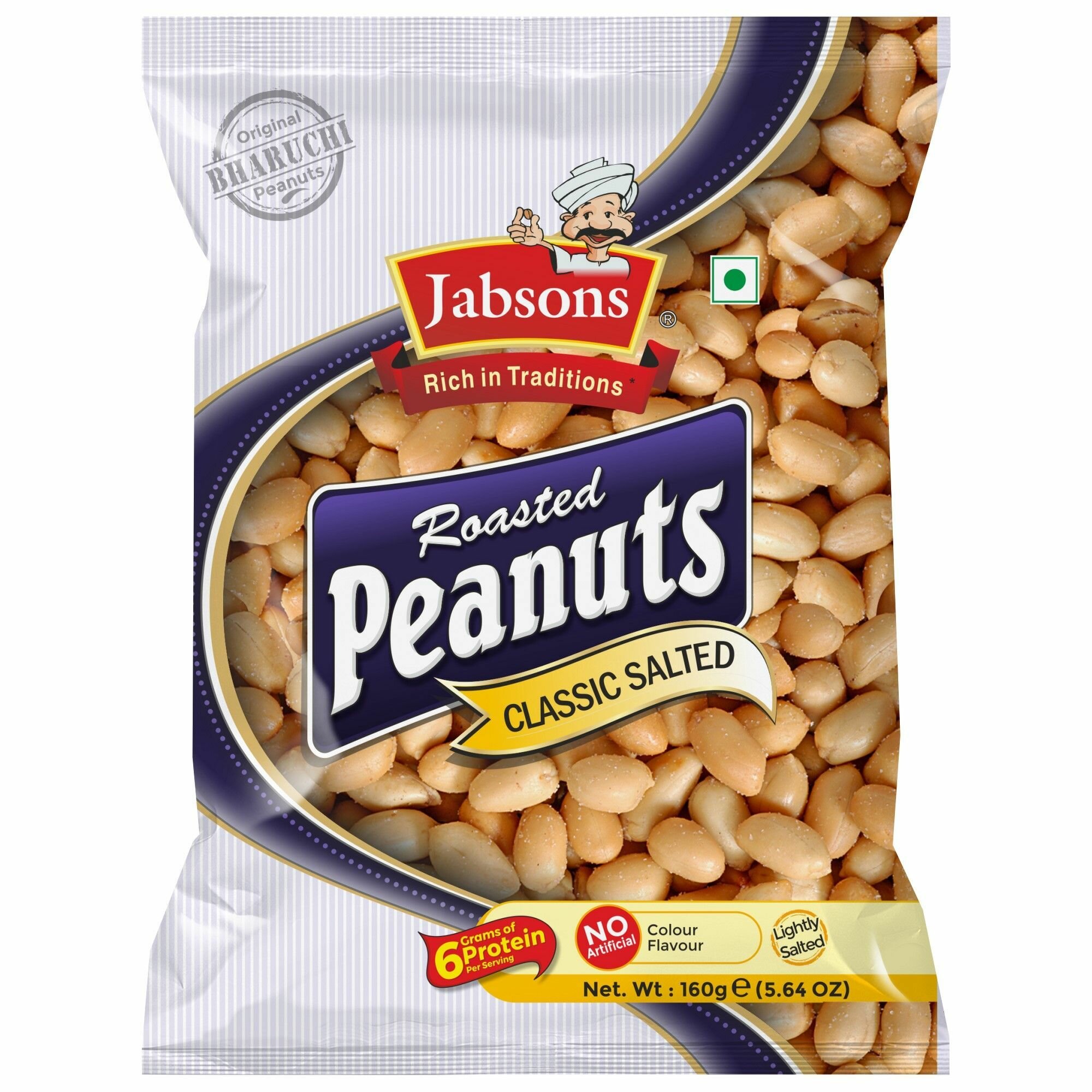 Арахис жареный соленый Jabsons 160 г. индийский восточный