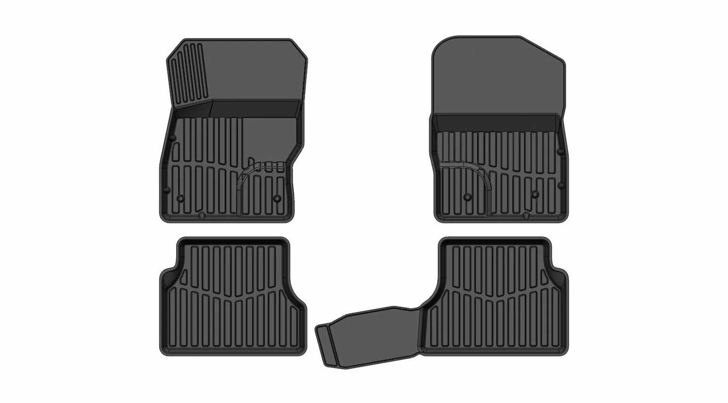 Коврики пола FORD Focus II (2004-2011) Premium (к-т 4 шт)