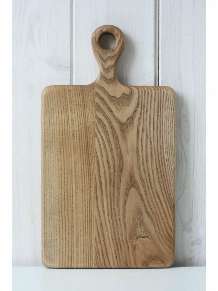 Разделочная доска деревянная, большая. Дерево - ясень. Цвет светло-коричневый. Yasen