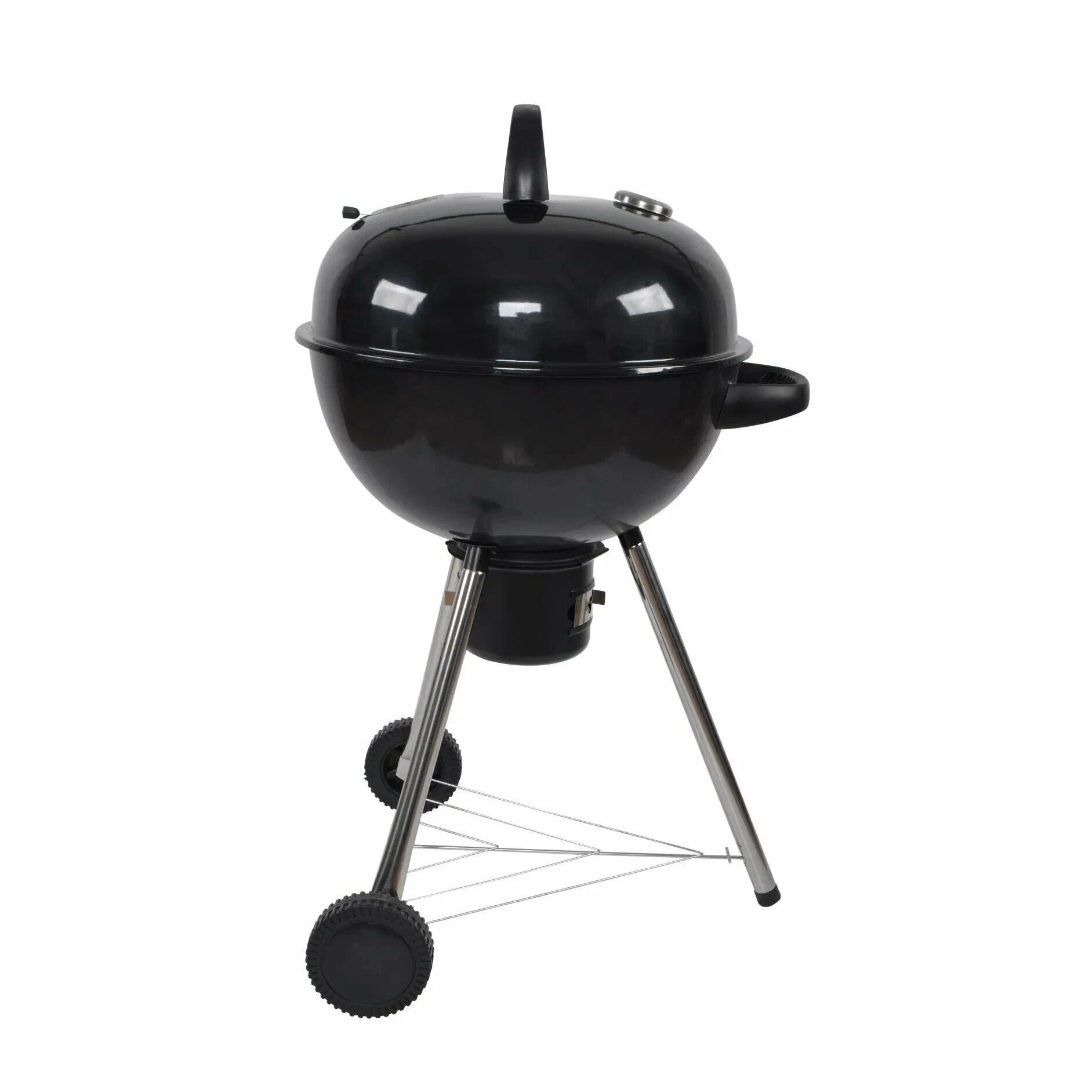 Угольный гриль Koch BBQ Master 1, металлический, колеса для перемещения, черно-серый — фото 1