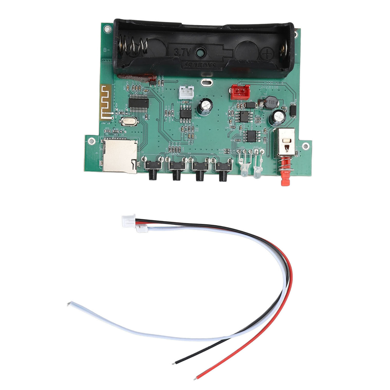Плата звукового декодера Bluetooth типа C, многофункциональный стереоприемник с солнечной зарядкой для DIY
