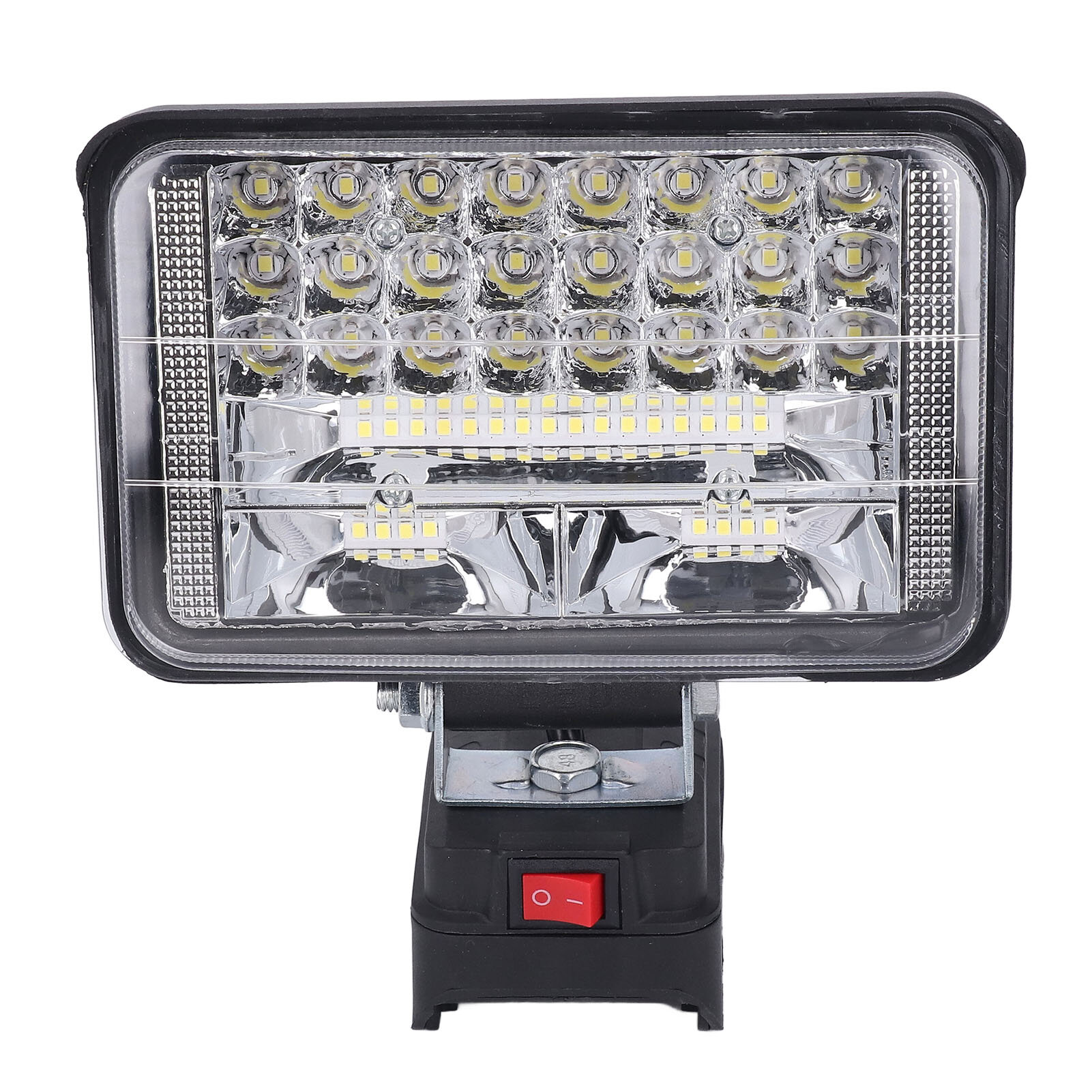 Беспроводной светодиодный рабочий фонарь с широким лучом, 48 Вт, 6800 лм, с 2 USB-портами, для освещения рабочей площадки, аварийного освещения мастерской или гаража.