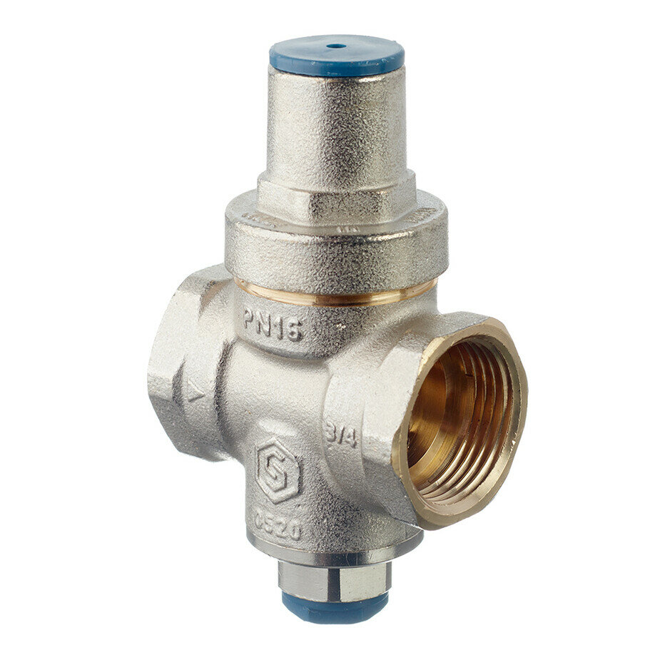 Редуктор давления STOUT (SVS-1010-000020) 3/4 ВР(г) поршневой с отверстием под манометр