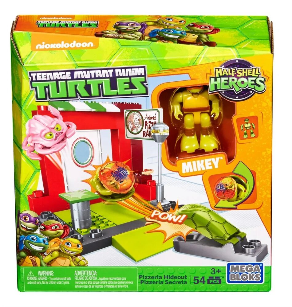 Конструктор Mega Bloks Teenage Mutant Ninja Turtles DMW48 Убежище в пиццерии
