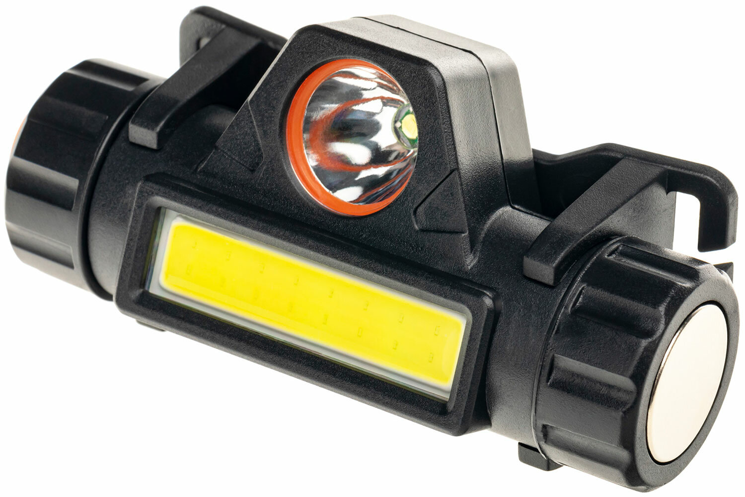 Фонарь налобный Ritter аккумуляторный, светодиодный, встроенный аккумулятор, встроенный магнит, два режима работы, 8Вт, 1200мАч, 210Лм, IP44