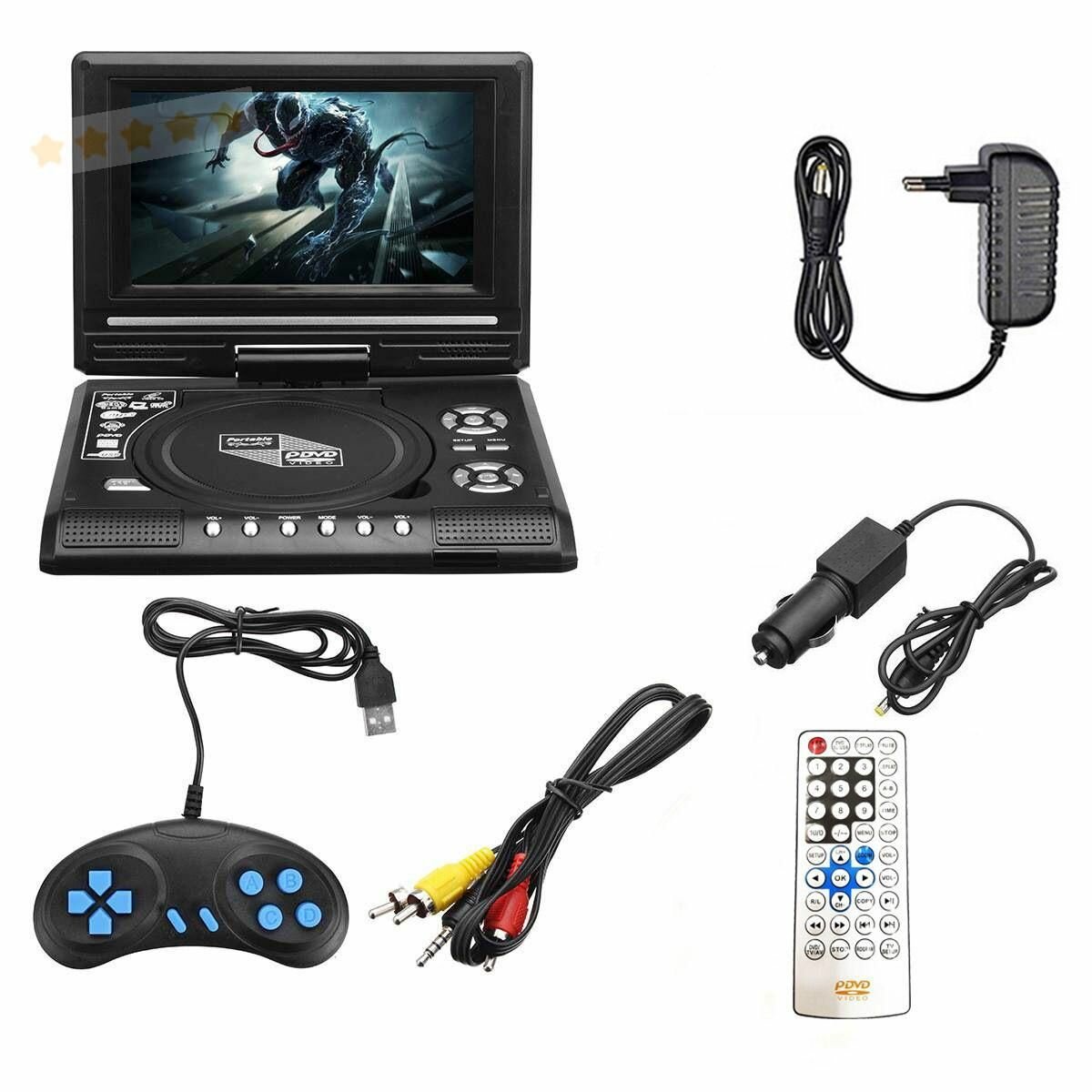 7.8" портативный DVD EVD плеер с TV/USB/играми