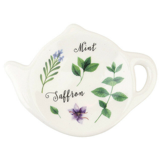 DOLOMITE Подставка для чайных пакетиков Душистые травы 12x9 см керамическая настольная