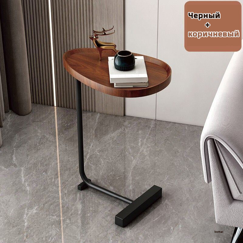 Тумба прикроватная Bomai, орех, с полкой, 45 см х 30 см х 60 см