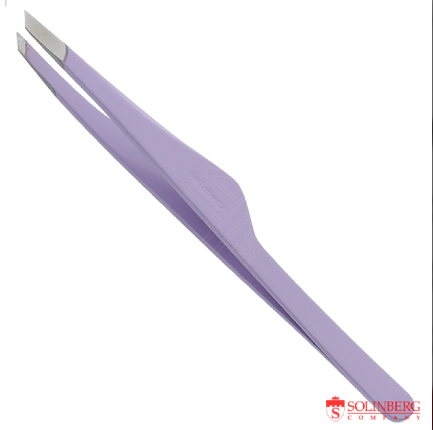 Пинцет для коррекции бровей Solinberg G809з (ручная заточка), Lavender