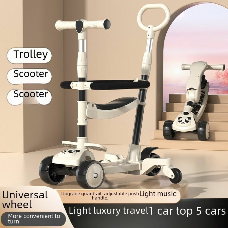 Самокат ScooterKids, 3 колеса, с регулировкой высоты руля, для детей от 1 года до 12 лет