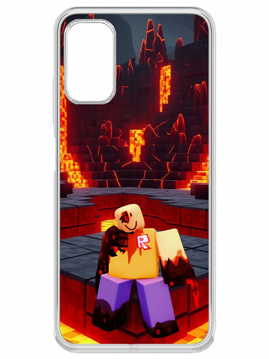 Чехол-накладка Krutoff Clear Case Roblox-Форсакен Джон Доу (Forsaken John Doe) для Xiaomi Redmi Note 10T
