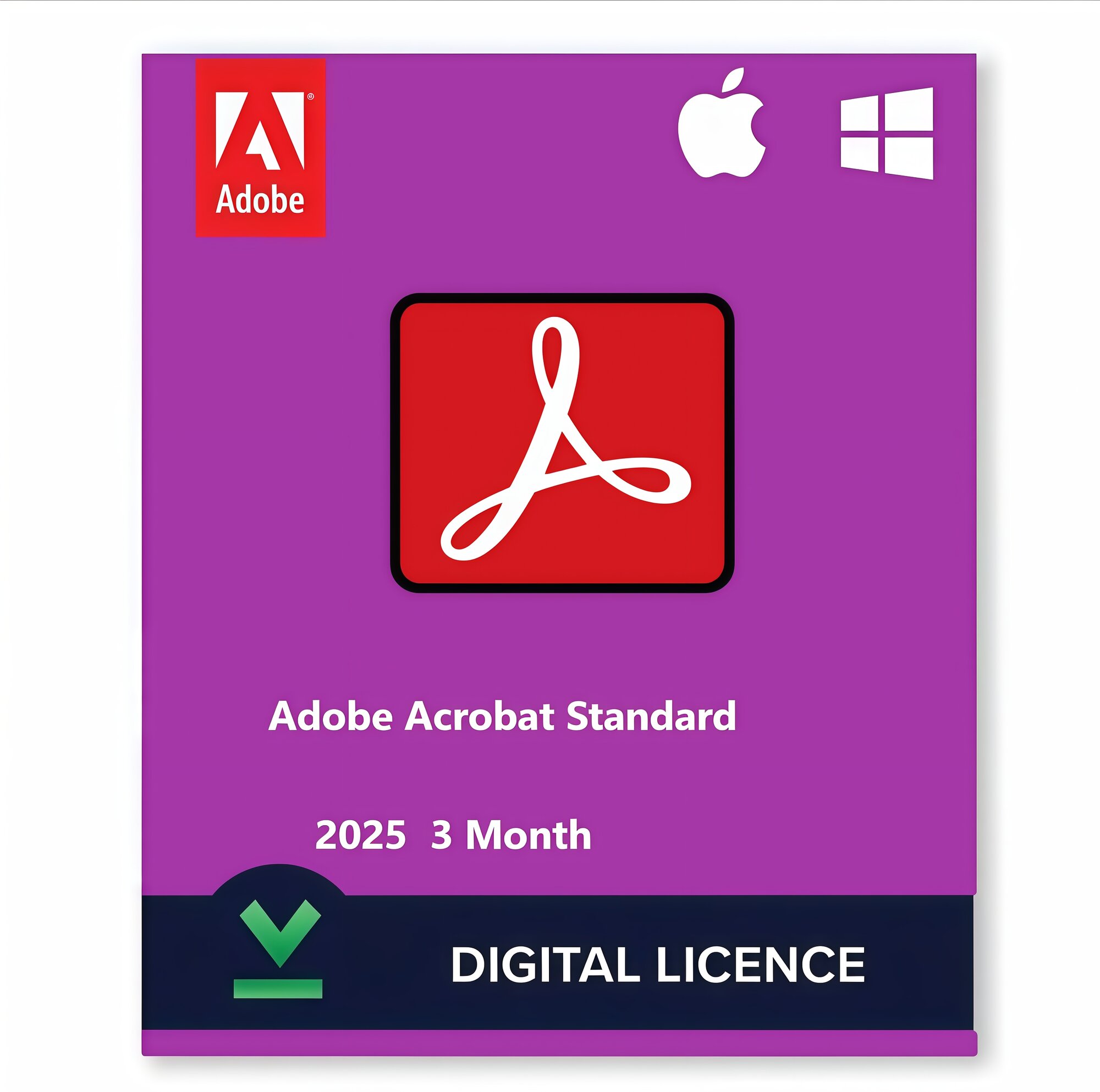 Adobe Acrobat Standard 2025 для Mac OS и Windows ключ активации на 3 месяца