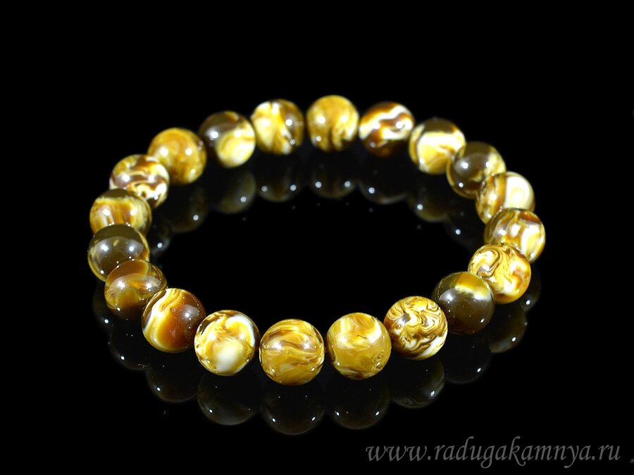 Браслет, янтарь
