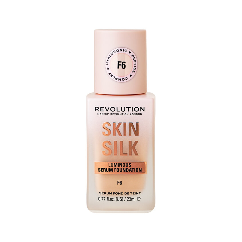 Основа тональная для лица REVOLUTION SKIN SILK Luminous Serum Foundation тон F6