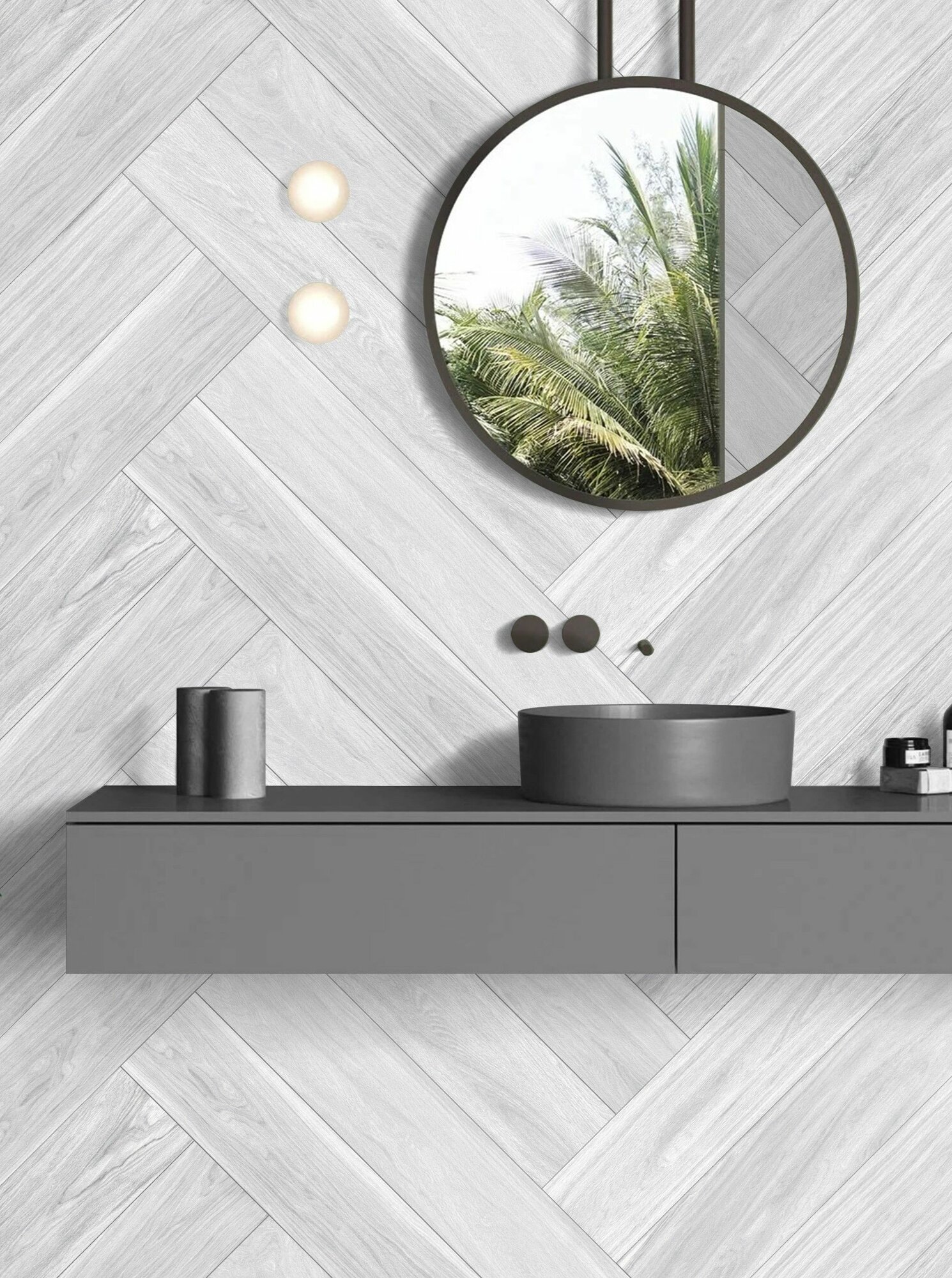 Керамогранит ENNFACE 20 х 120 см, Foresta Bianco, матовая, 1,20 м2 в упаковке (5 шт.)