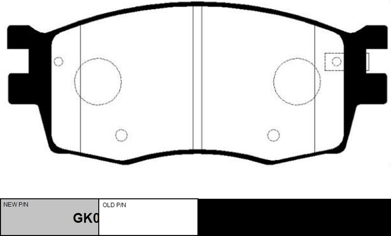 Колодки тормозные для автомобилей CTR GK0541 (запчасти и комплектующие)