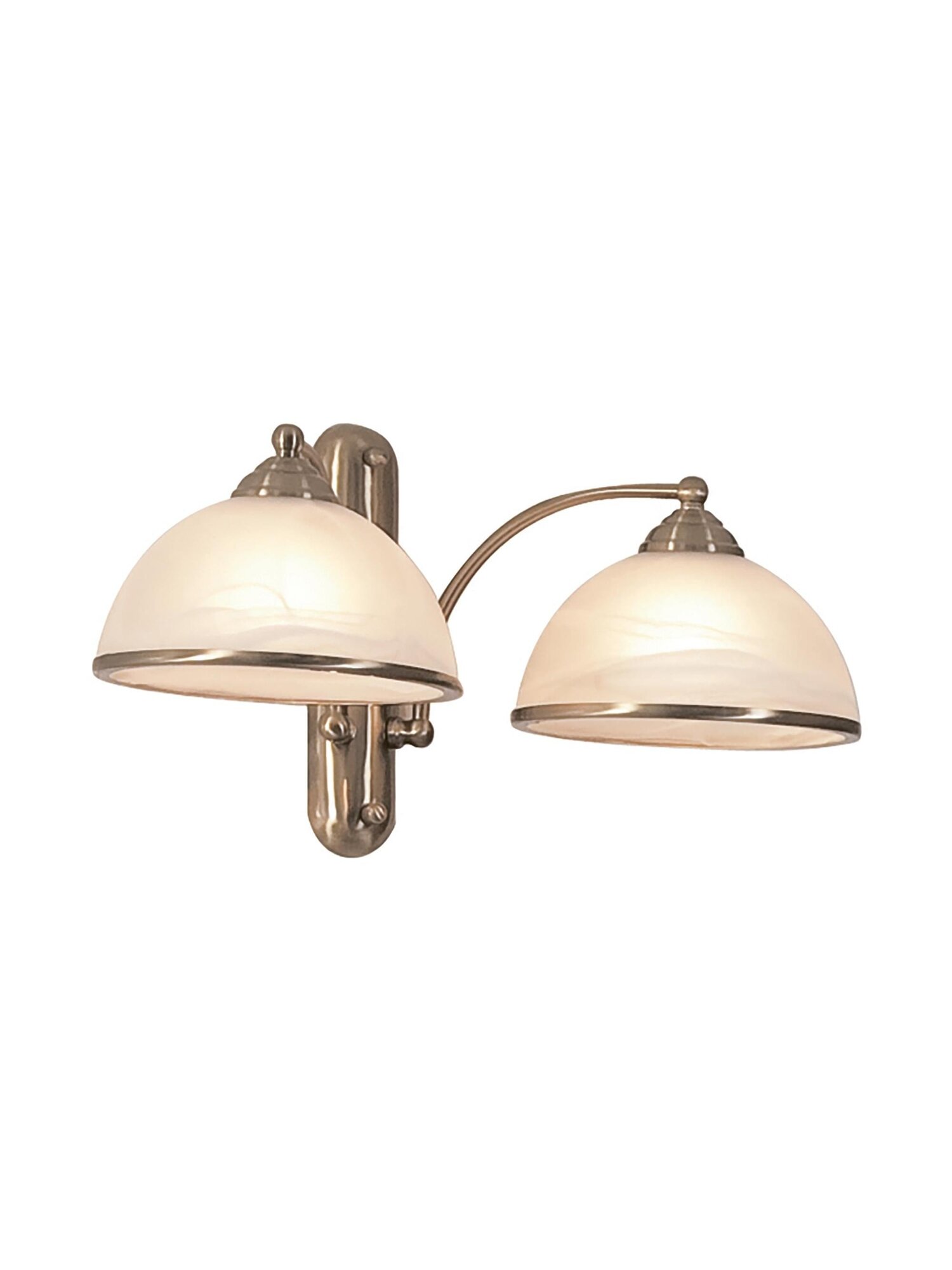 Бра Citilux Лугано CL403323 двухрожковое, бронза, полуматовые плафоны, 2хЕ27, 75Вт, 18х22х25 см