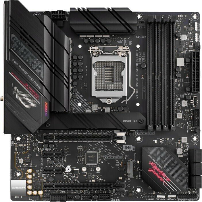Материнская плата ASUS ROG STRIX B560-G GAMING WIFI (ROG STRIX B560-G GAMING WIFI) - LGA 1200, Intel B560, 4хDDR4-3200 МГц, 2хPCI-Ex16, 2хM.2, Micro-ATX