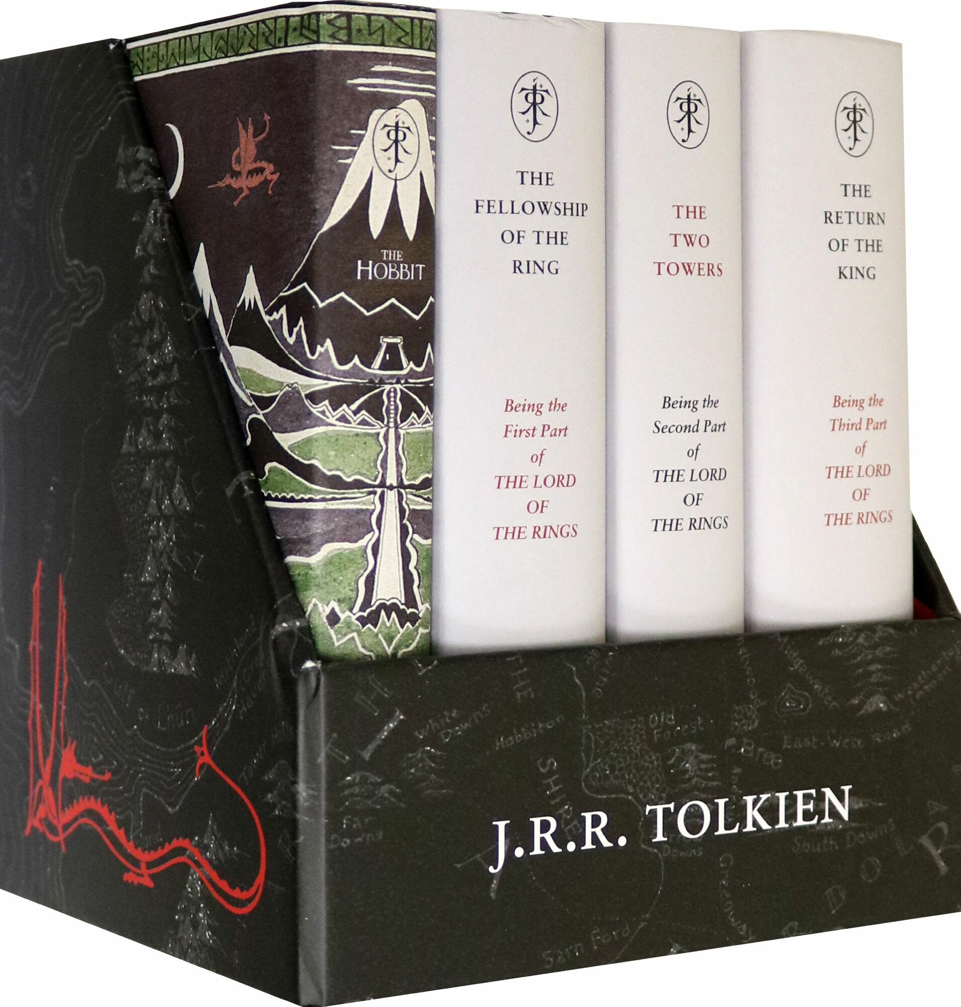 Подарочный набор книг "The Hobbit & The Lord of the Rings" на английском языке в твердом переплете коллекционное издание для поклонников Толкина