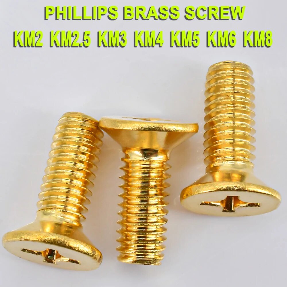 Латунные крестовые винты М2-М8 (5-200 шт.) KM4(20pcs), 6mm