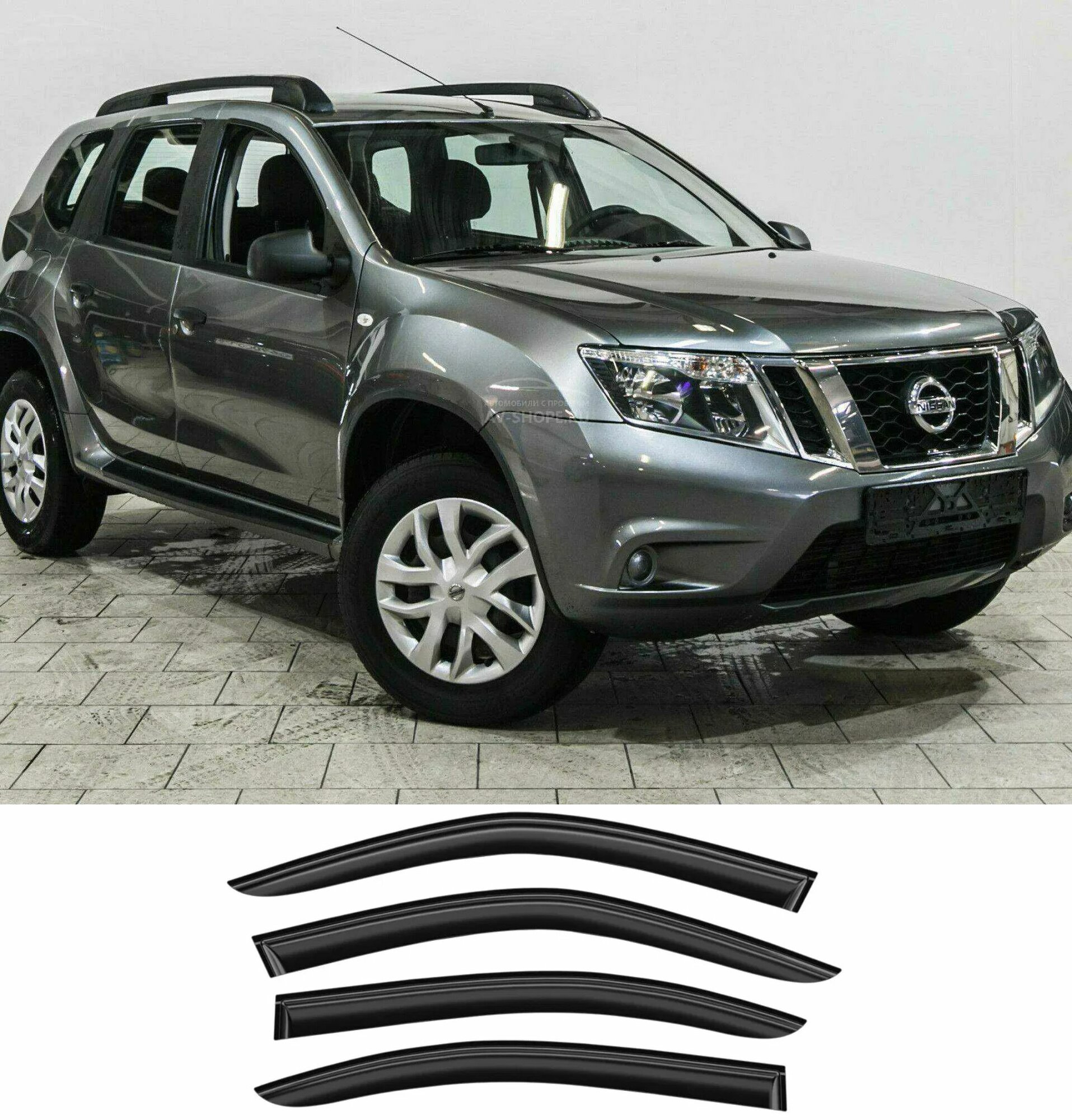 Дефлекторы боковых окон NISSAN Terrano Ниссан Террано (2014-2022)