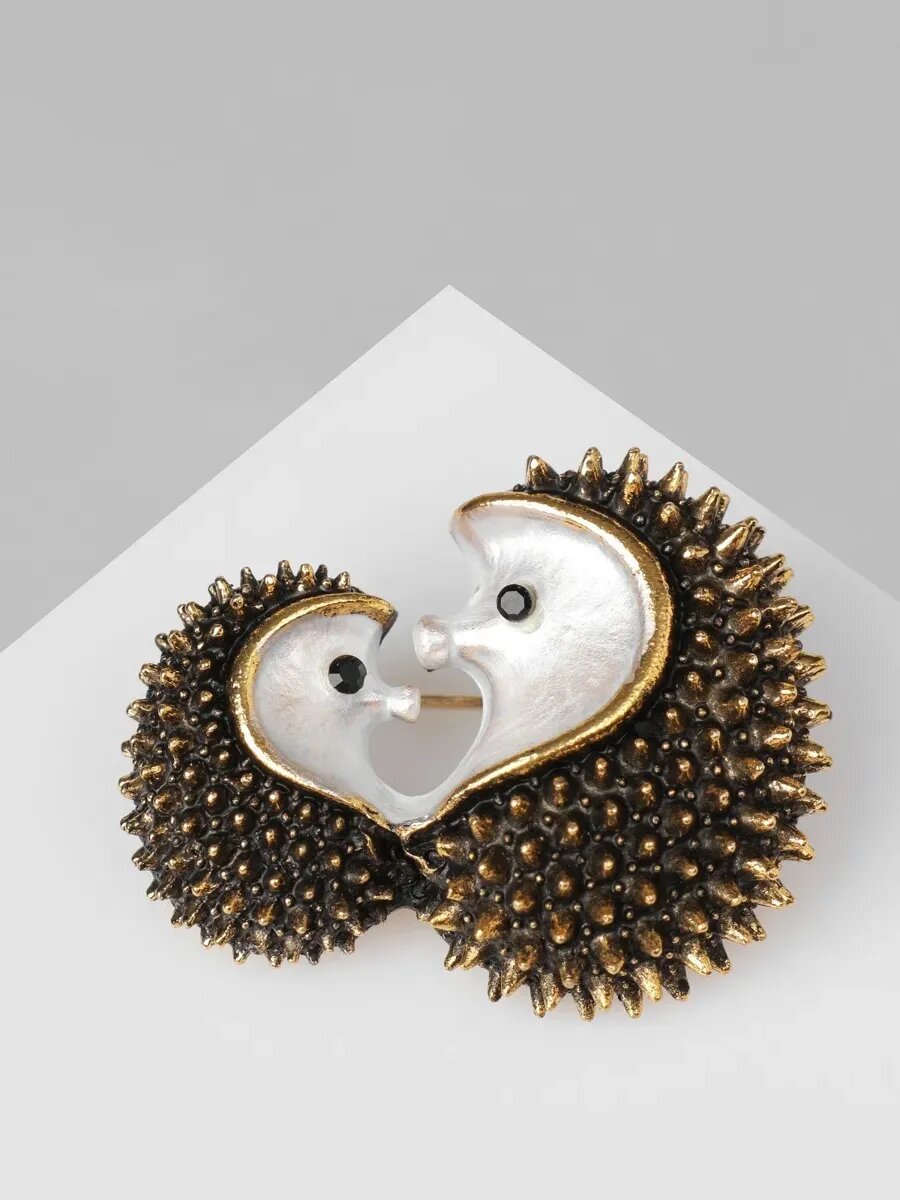 Брошь, кристалл, эмаль