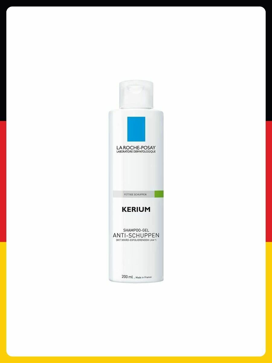 Шампунь лечебный La Roche-Posay Kerium Anti-Dandruff Shampoo Gel, 200 ml Shampoo