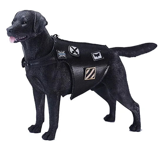 Фигурка в масштабе 1/6 - Лабрадор-ретривер (черный) - JXK