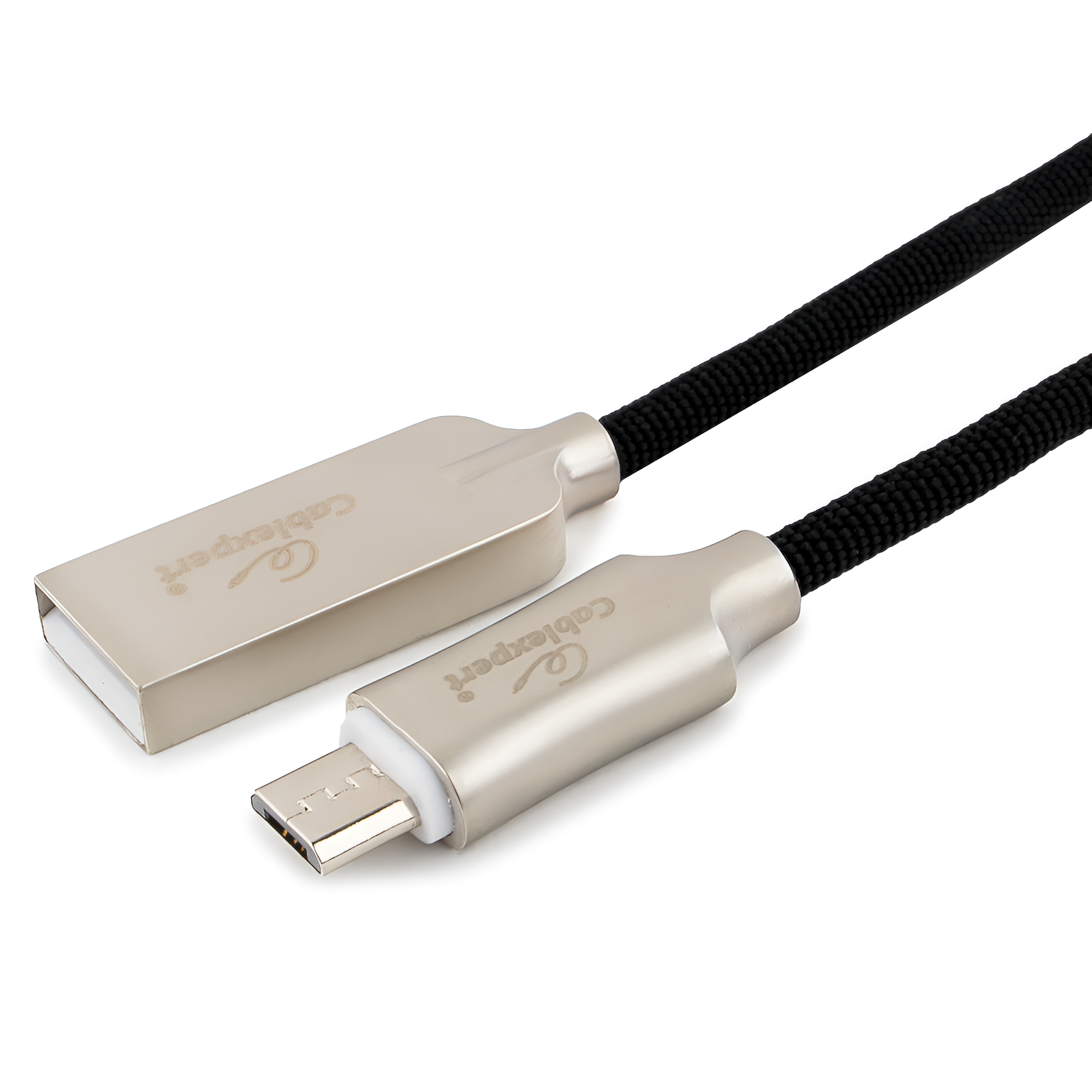 Micro USB кабель Cablexpert черный серия Platinum 1м CC-P-mUSB02Bk-1M