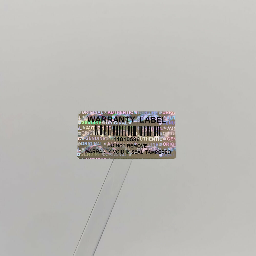 Голографические наклейки со штрих кодом, размер 30мм х 15мм, 100 шт.