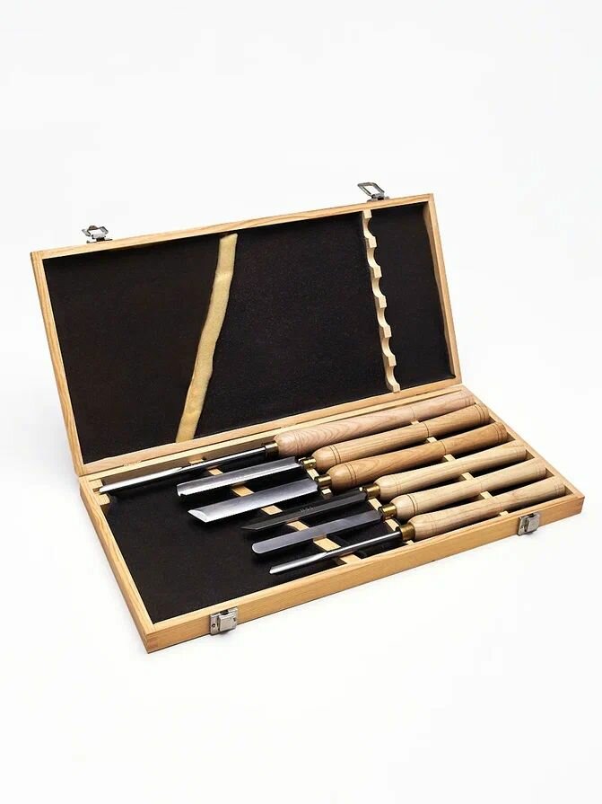 Набор токарных резцов по дереву UNIPRO, HSS (6 резцов в наборе)